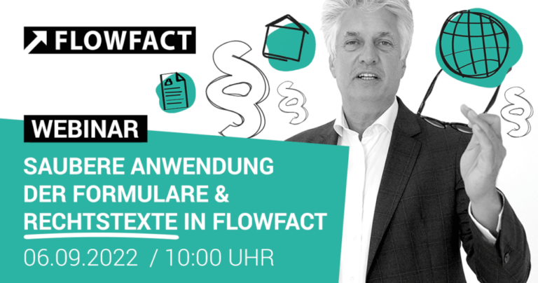 Webinar mit Sven Johns: Die FLOWFACT Formulare und Rechtstexte - FLOWFACT