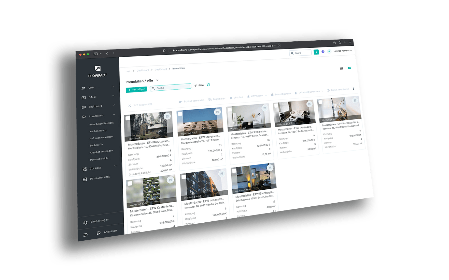 FLOWFACT CRM - Maklersoftware für Immobilienmakler
