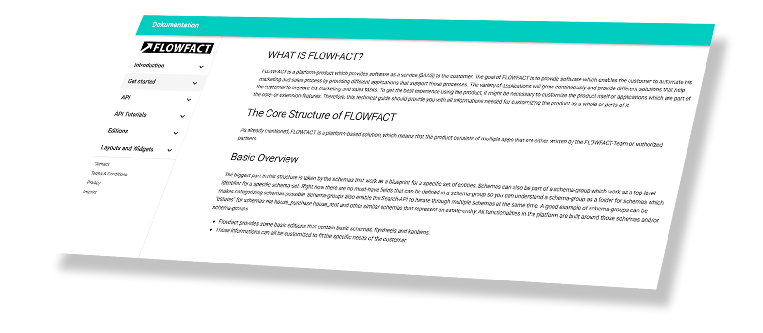 Entwicklerportal - FLOWFACT